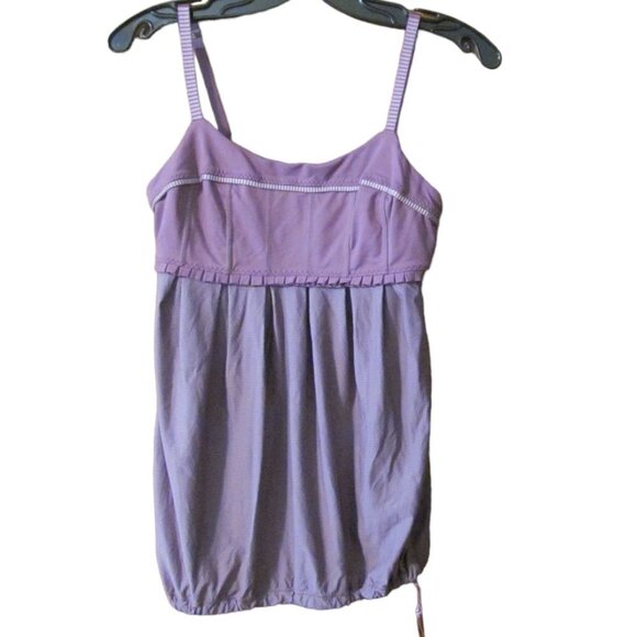 lululemon athletica | Tops | Lululemon Pritti Ruffle Babydoll Tank Top ...